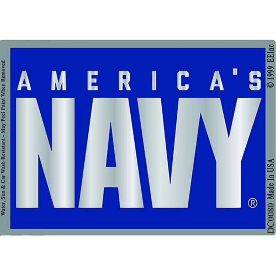 Amerca's Navy - Prismatic Rectangle Sticker at Sticker Shoppe