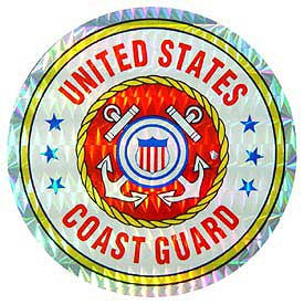 United States Coast Guard - Round Decal at Sticker Shoppe