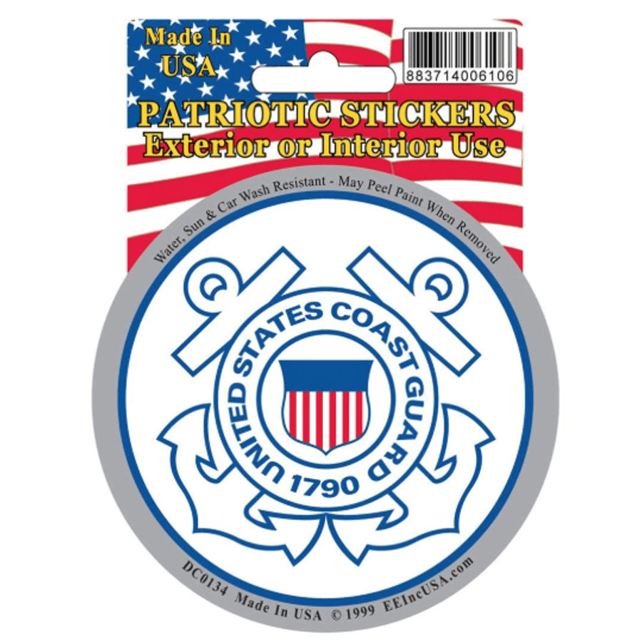 United States Coast Guard Emblem - Round Decal at Sticker Shoppe