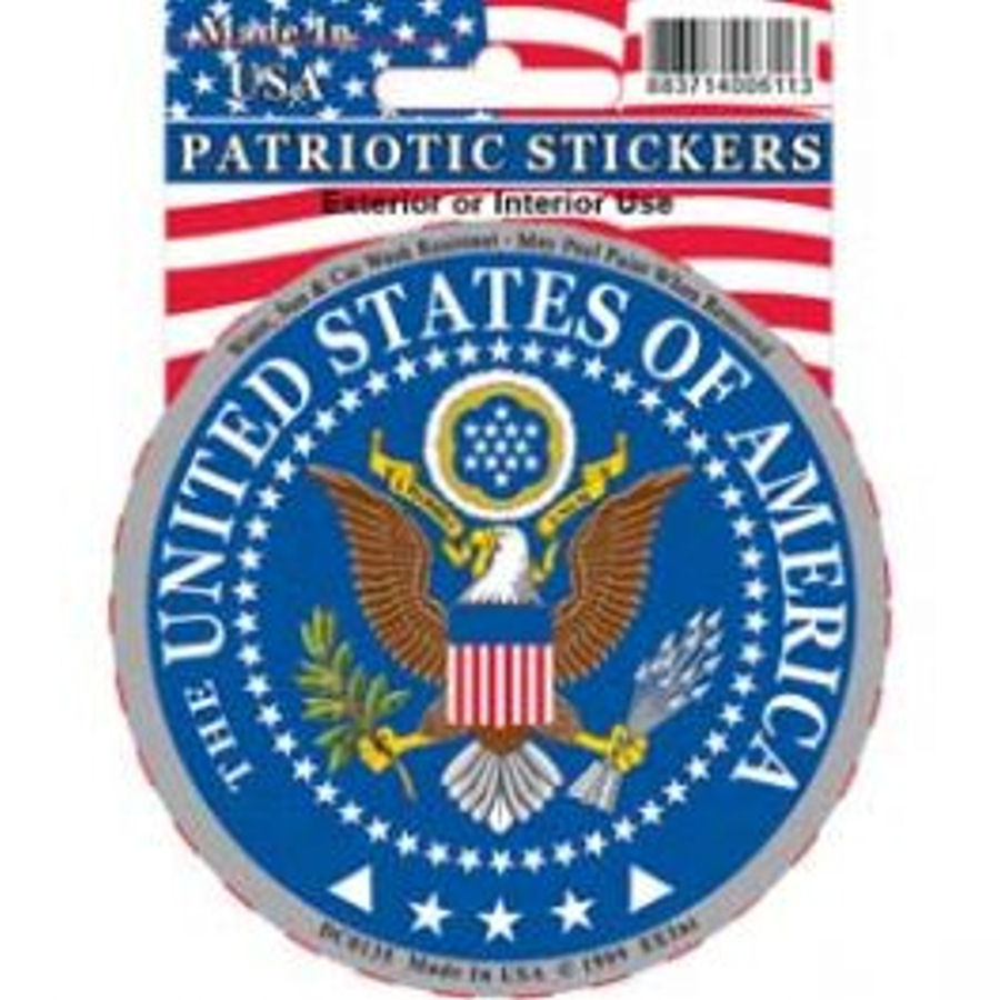 United States of America Seal Logo - Prismatic Round Sticker at Sticker ...