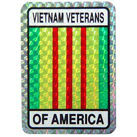 Vietnam Veterans of America - Prismatic Rectangle Sticker at Sticker Shoppe