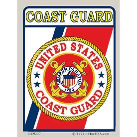 United States Coast Guard - Rectangle Decal at Sticker Shoppe