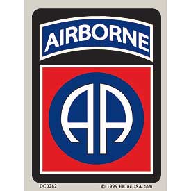 United States Army 82nd Airborne Division - Prismatic Rectangle Sticker ...