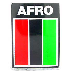 African American Flag - Prismatic Rectangle Sticker at Sticker Shoppe