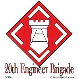 United States Army 20th Engineer Brigade - Clear Inside Window Decal at ...