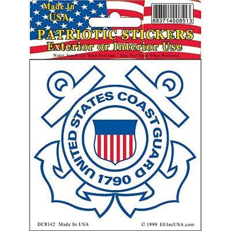 United States Coast Guard - Clear Window Decal at Sticker Shoppe
