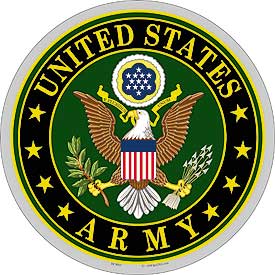 United States Army Logo - 12" Prismatic Round Sticker at Sticker Shoppe