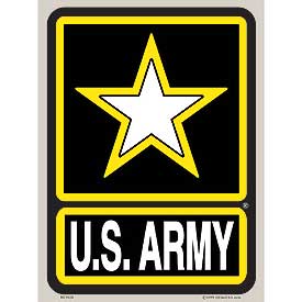 U.S. Army Logo - 12" Prismatic Rectangle Sticker at Sticker Shoppe