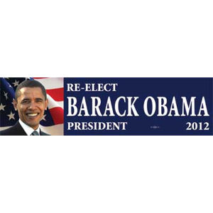 Re-Elect Barack Obama President 2012 - Bumper Sticker at Sticker Shoppe