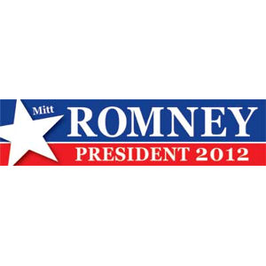Mitt Romney For President Red - Bumper Sticker at Sticker Shoppe
