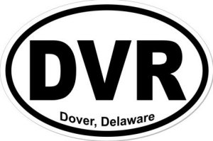 Dover Delaware - Oval Sticker at Sticker Shoppe