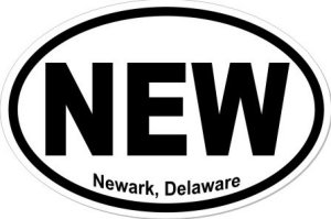 Newark Delaware - Oval Sticker at Sticker Shoppe