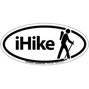 iHike - Oval Decal at Sticker Shoppe