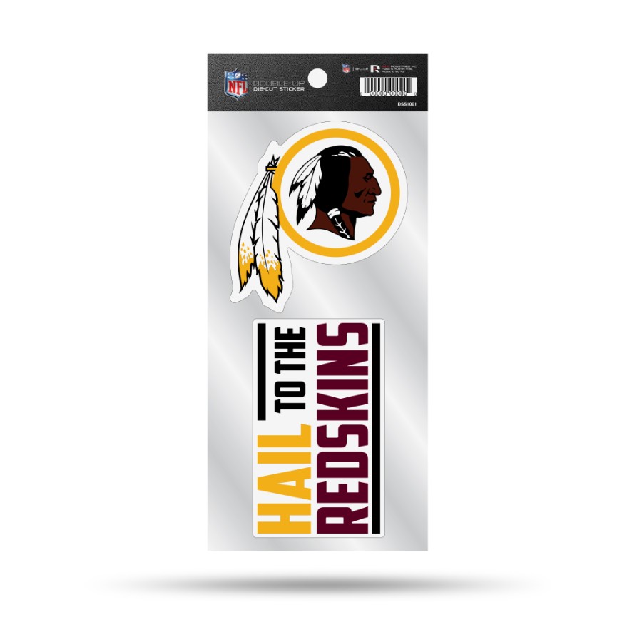 Washington Redskins Hail To The Slogan - Double Up Die Cut Decal Set at ...