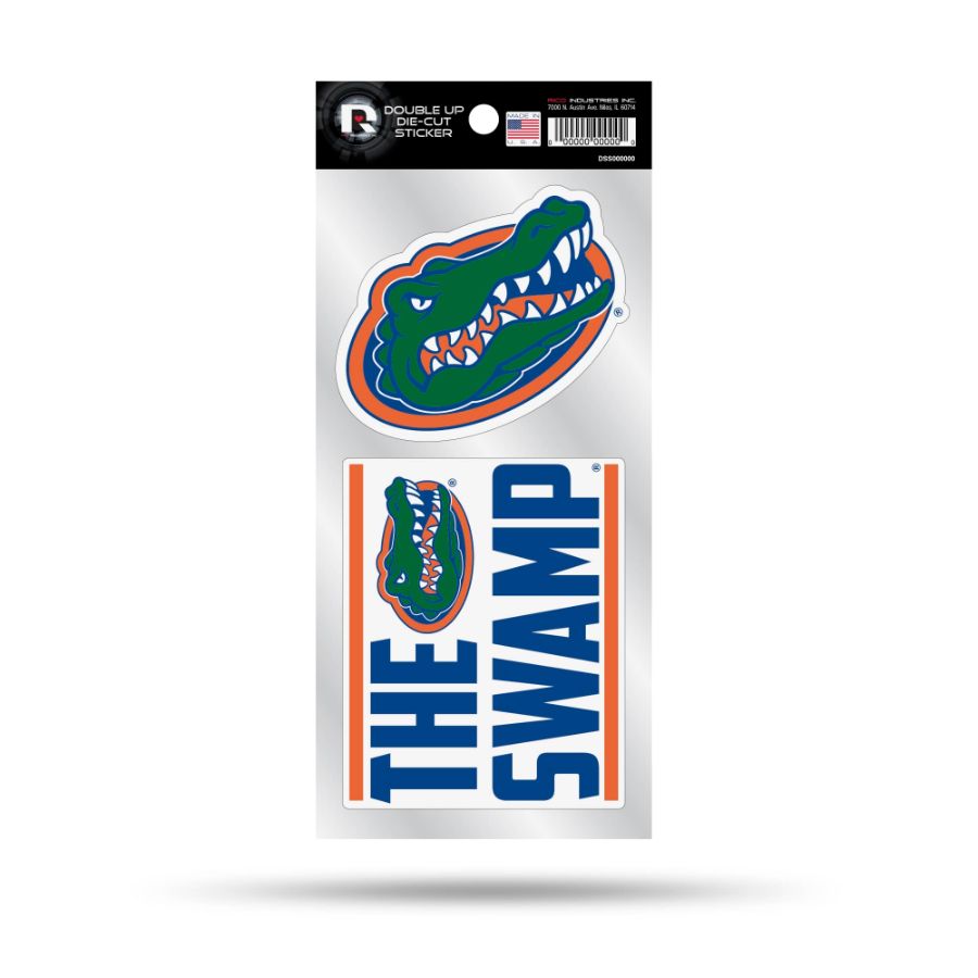 University Of Florida Gators The Swamp Slogan - Double Up Die Cut Decal ...