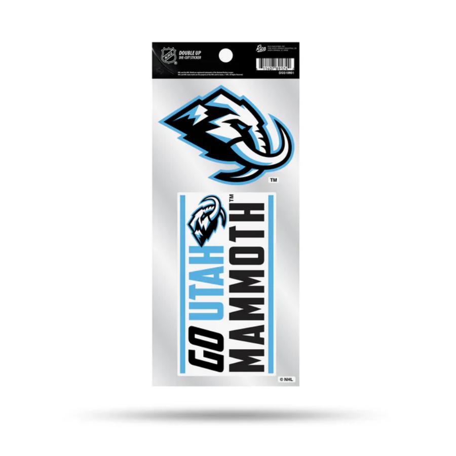 Utah Mammoth - Double Up Die Cut Decal Set at Sticker Shoppe