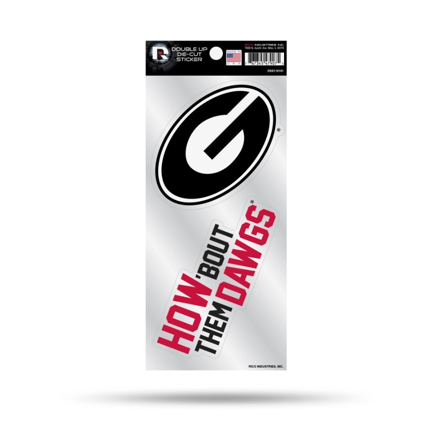 University Of Georgia Bulldogs How Bout Them Dawgs Slogan - Double Up ...