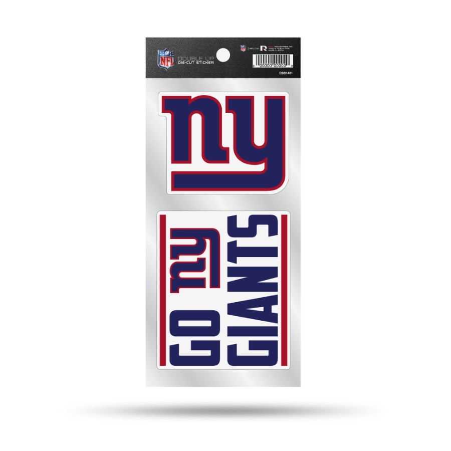 New York Giants Go NY Giants Slogan - Double Up Die Cut Decal Set at ...