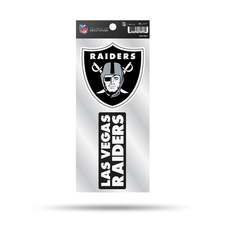 Las Vegas Raiders - Double Up Die Cut Decal Set at Sticker Shoppe
