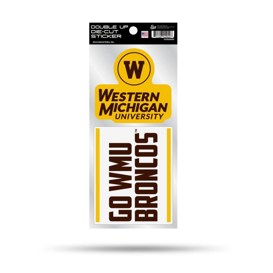 Western Michigan University Broncos - Double Up Die Cut Decal Set at ...