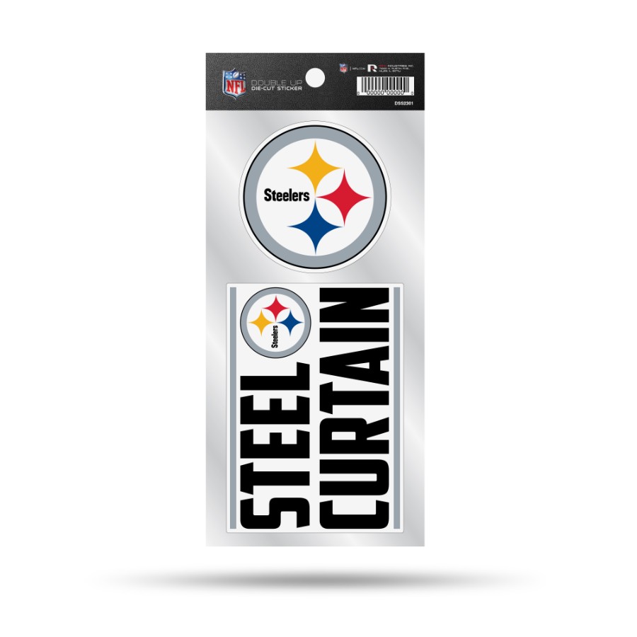 Pittsburgh Steelers Nation Slogan - Double Up Die Cut Decal Set at ...