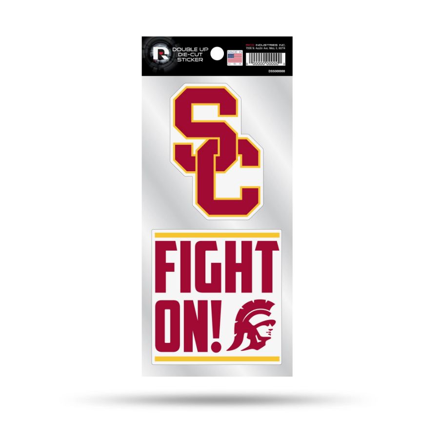 University Of Southern California USC Trojans Fight On Slogan - Double ...