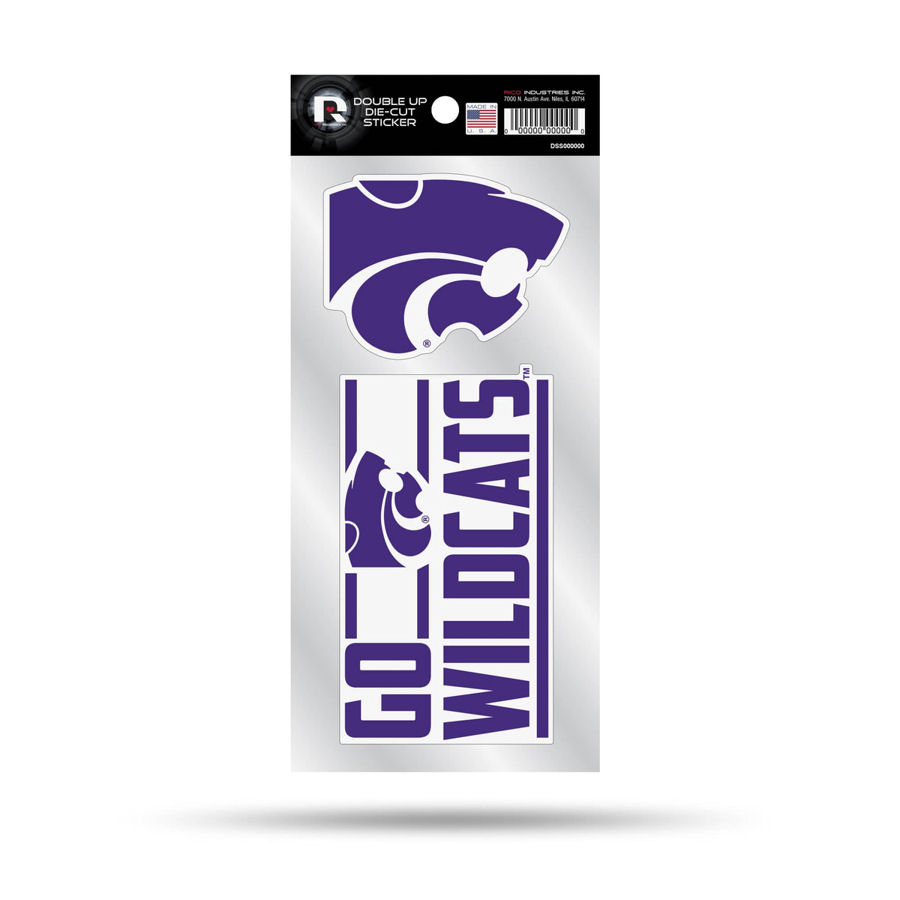 Kansas State University Wildcats Go Wildcats Slogan - Double Up Die Cut ...