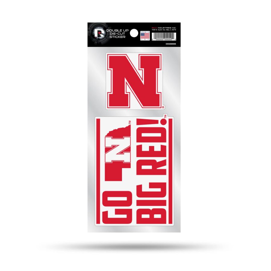 University Of Nebraska Cornhuskers Go Big Red Slogan - Double Up Die ...