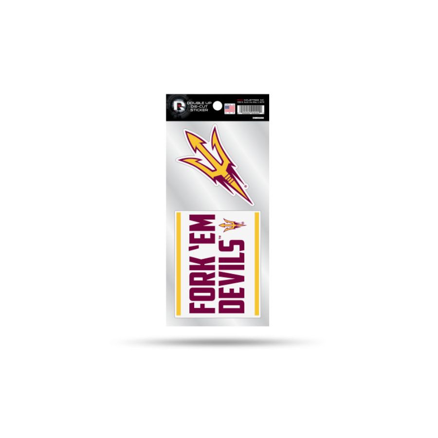 Arizona State University Sun Devils Fork Em Devils Slogan - Double Up ...