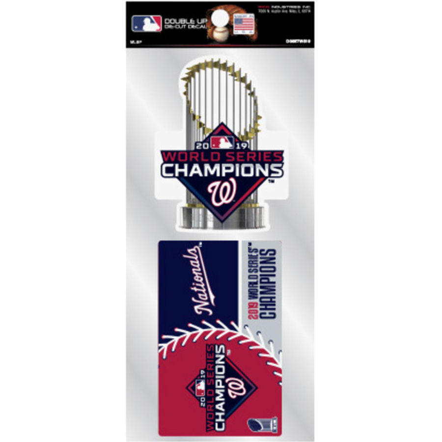 Washington Nationals 2019 World Series Champions - Double Up Die Cut ...