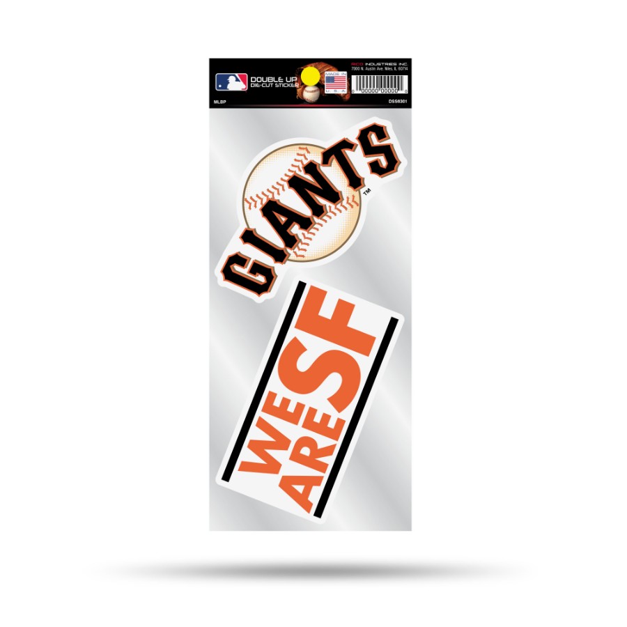 San Francisco Giants We Are SF Slogan - Double Up Die Cut Decal Set at ...