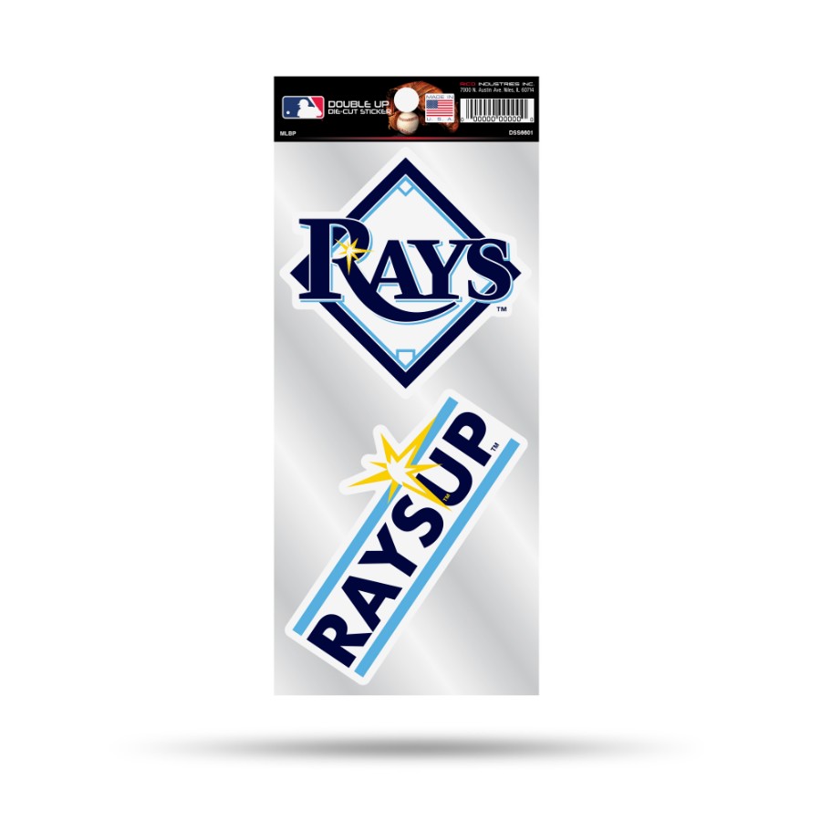 Tampa Bay Rays Rays Up Slogan - Double Up Die Cut Decal Set at Sticker ...