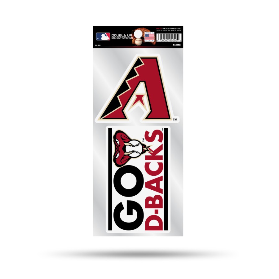 Arizona Diamondbacks Go D-Backs Slogan - Double Up Die Cut Decal Set at ...