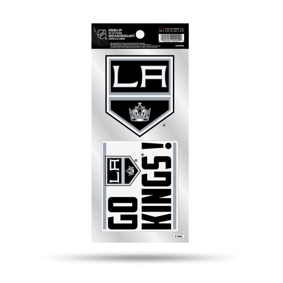 Los Angeles Kings Go Kings Slogan - Double Up Die Cut Decal Set at ...