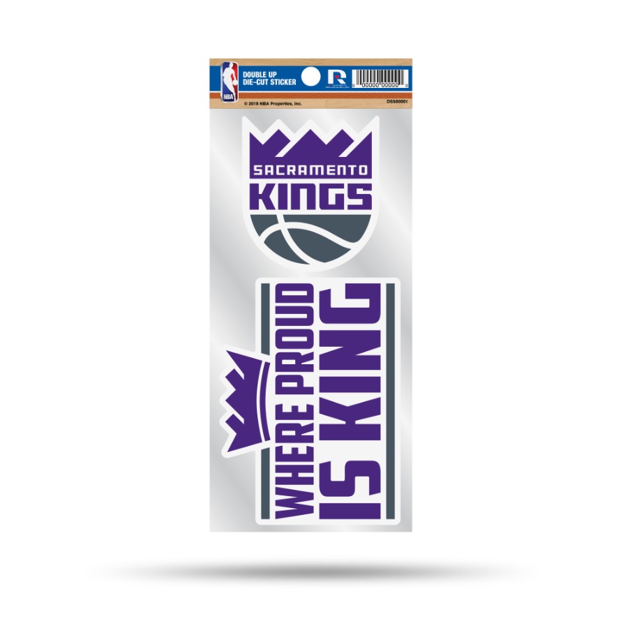 Sacramento Kings Where Proud Is King Slogan - Double Up Die Cut Decal ...