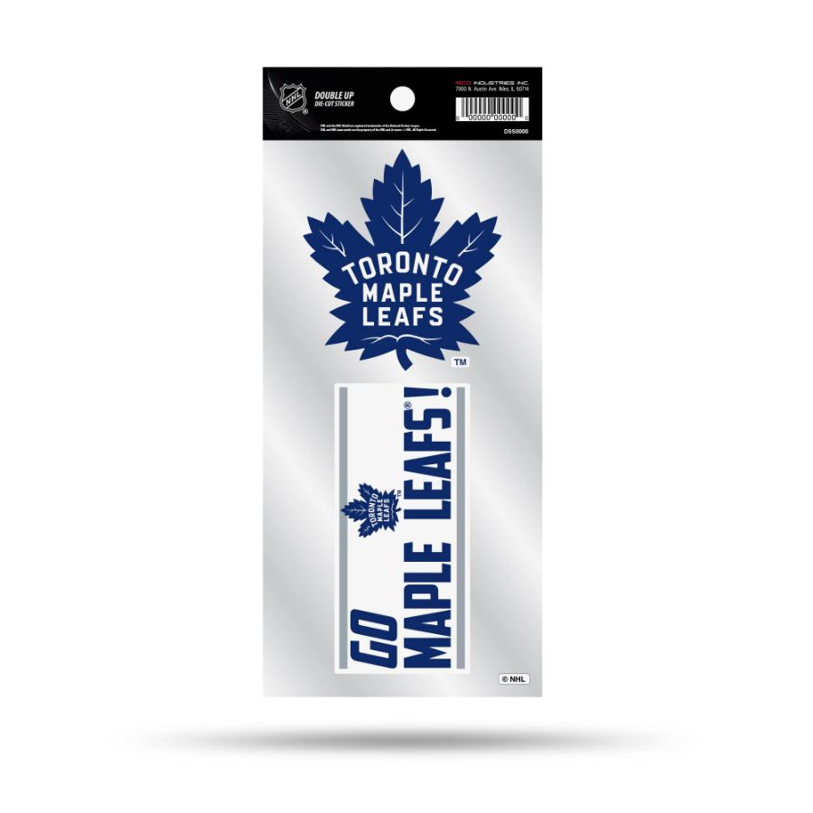 Toronto Maple Leafs Go Maple Leafs Slogan - Double Up Die Cut Decal Set ...