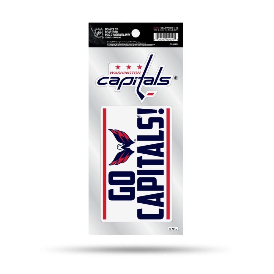 Washington Capitals Go Capitals Slogan - Double Up Die Cut Decal Set at ...