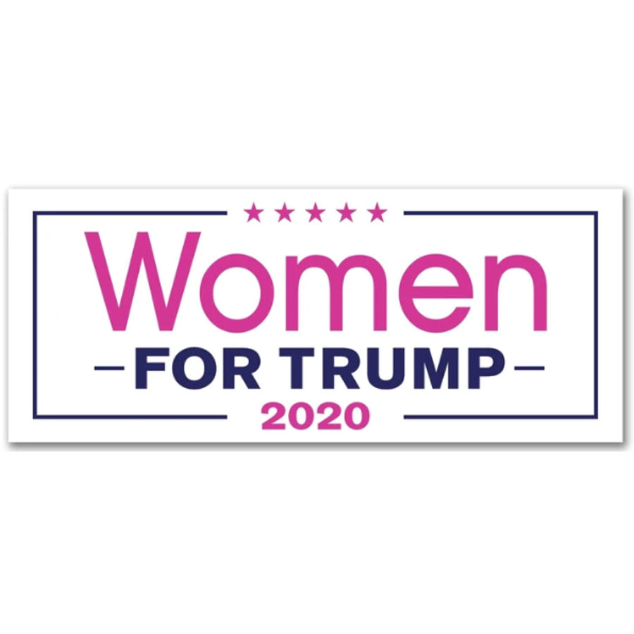 Women For Trump 2020 - Bumper Sticker at Sticker Shoppe
