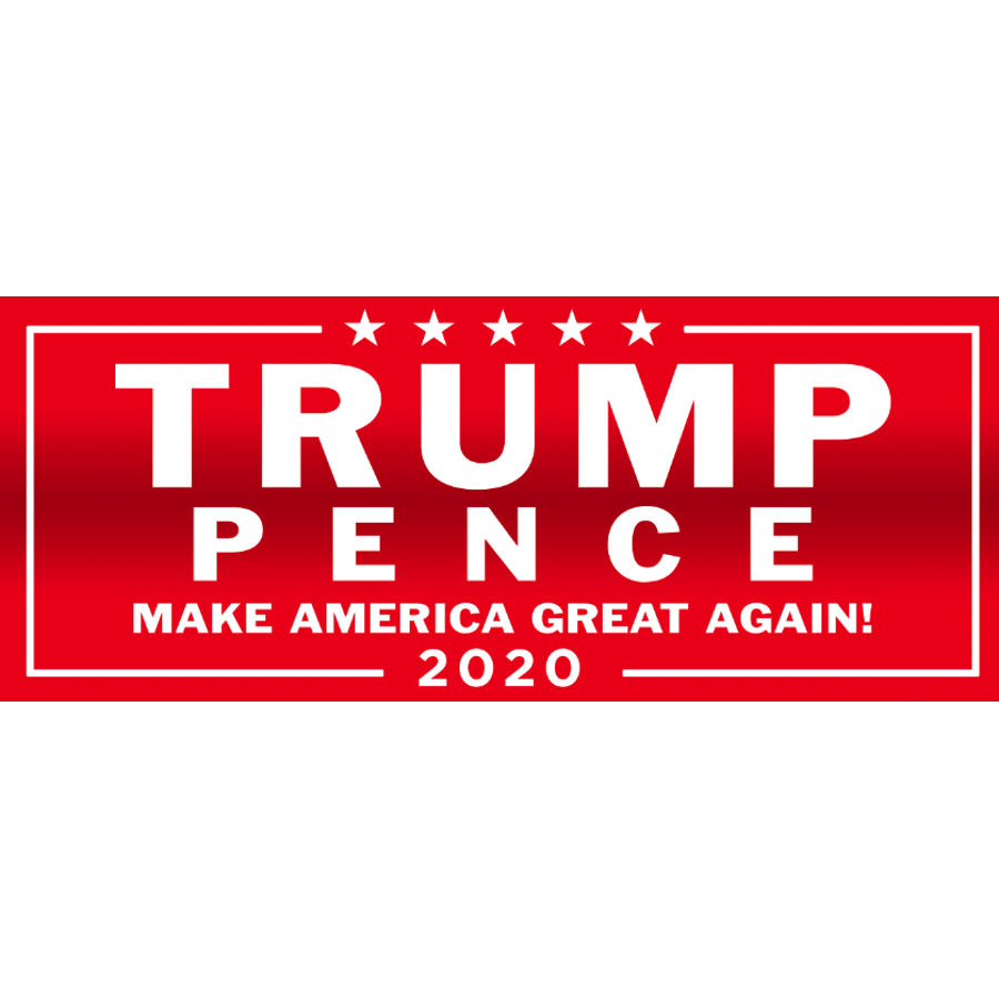 Trump Pence Red 2020 - Bumper Sticker at Sticker Shoppe