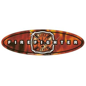 Firefighter - Slim Sticker at Sticker Shoppe