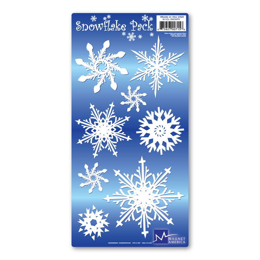 Snowflakes - Pack Of 8 Stickers at Sticker Shoppe