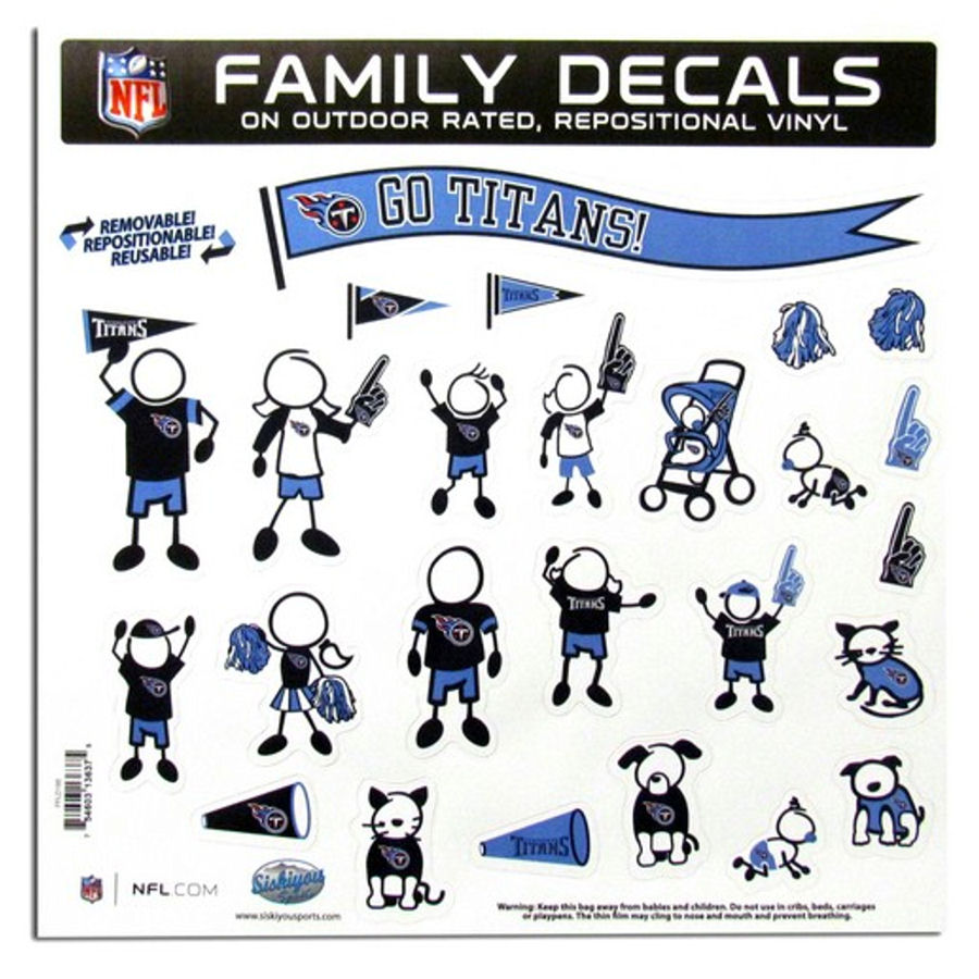 Tennessee Titans - 11x11 Large Family Decal Set at Sticker Shoppe