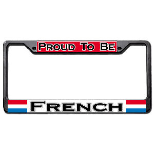 French - License Plate Frame at Sticker Shoppe
