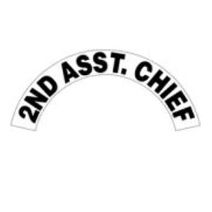 2nd Asst. Chief - Standard Reflective Helmet Crescent Rocker at Sticker ...