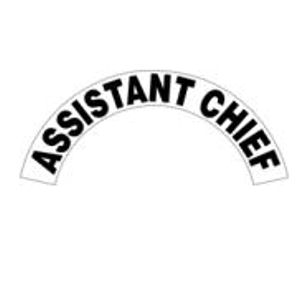 Assistant Chief - Standard Reflective Helmet Crescent Rocker at Sticker ...
