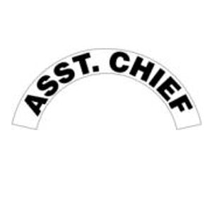 Asst. Chief - Standard Reflective Helmet Crescent Rocker at Sticker Shoppe