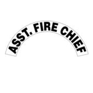 Asst. Fire Chief - Standard Reflective Helmet Crescent Rocker at ...