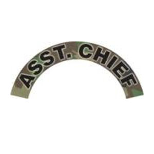Asst. Chief - Green Camo Reflective Helmet Crescent Rocker at Sticker ...
