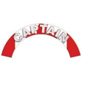 Captain - Canadian Reflective Helmet Crescent Rocker at Sticker Shoppe