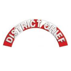District Chief - Canadian Reflective Helmet Crescent Rocker at Sticker ...